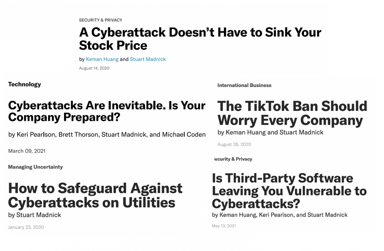 MIT CAMS | Cybersecurity at MIT Sloan